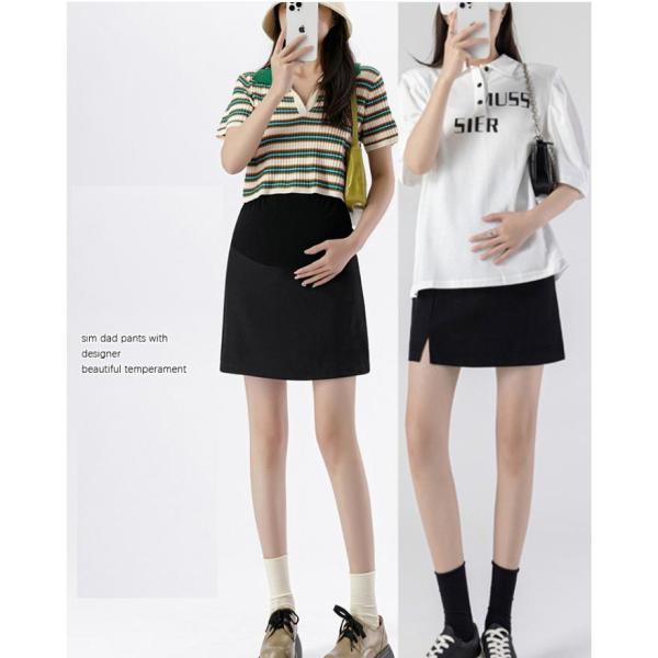 商品：マタニティ スカート素材：スカート：ポリエステル95%、ポリウレタン5%腹の部分：綿94%、ポリウレタン6%サイズ（cm）：S/M/L/XL/XXL/3XL/4XL※採寸サイズなので若干の誤差がある場合がございます。 ※サイトに掲載さ...