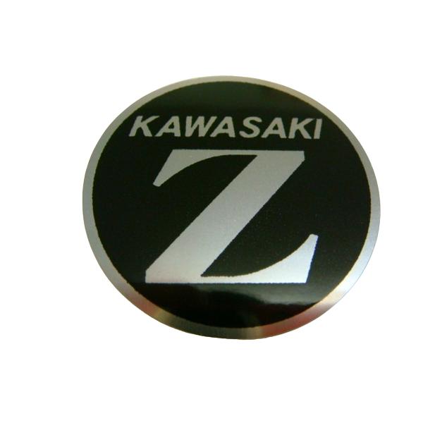 Z1 Z2 純正 キャリパー用 オリジナル カスタム ステッカー になります。(1枚売り)(72年〜75年のRSのキャリパーに対応致します)(KAWASAKI Z 文字入り/素材はアルミ地）