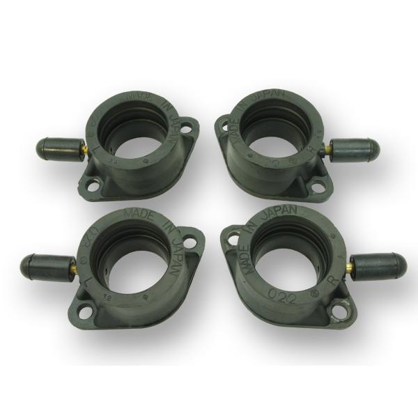 シリンダーヘッドにキャブレターをマウントするためのアダプター。劣化すると二次エアーを吸引し、エンジン不調の原因となります。72-80年のZ/KZに適合します。内径：約34mm※インシュレーターバンドは、品番14-9411をご使用頂けます。