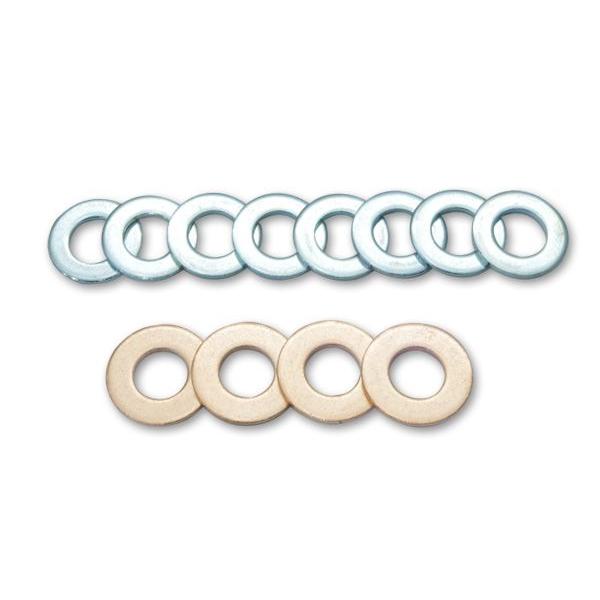 正確な締め付けトルクの管理に不可欠なワッシャーです。また両端の4枚のワッシャーは、シリンダーヘッドへのオイルラインのガスケットを兼ねる重要パーツです。オーバーホールの際にはぜひ、交換をお勧めします。72-85年のZ/Jに適合します。