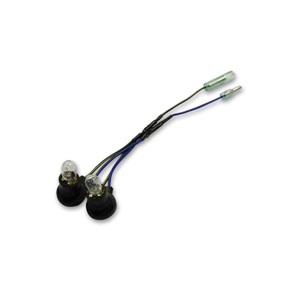 老朽化したバックライトは、電球を交換する際ダンパー部分の劣化から破損してしまいがちになります。メーター廻りをリフレッシュする際は是非交換をお勧めします。純正とは違い、ウェッジ球になりますのでより簡単に交換も可能です。使用電球：12v5w　T...