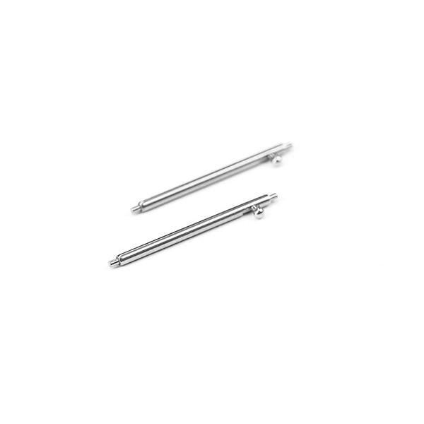 工具使用せず、ワンタッチで腕時計バンドの取外しができるスライド式バネ棒2本セット。多くの腕時計に使用されている標準の直径1.5mmになります。スライドバネ棒式に加工したベルトを数本お持ちいただくことで服装やシーンに合わせて簡単にベルトをお取...