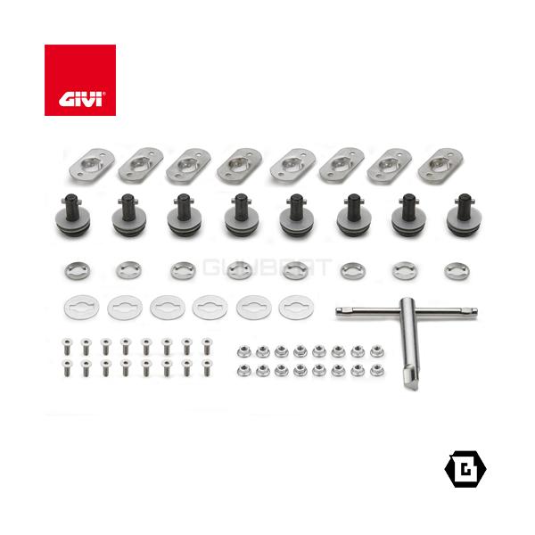 GIVI 07RKITは、特定のサイドケースホルダーに、クイックリリース機能を追加できるラピッドリリースキットです。本商品とサイドケースホルダーを組み合わせることで、車体からサイドケースホルダーを素早く脱着することが可能。サイドケース使用時...