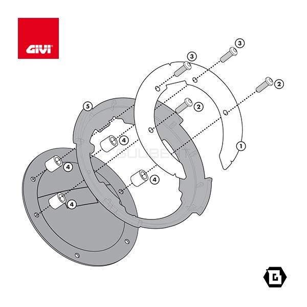 GIVI BF10は、TANKLOCK / TanklockEDシリーズのタンクバッグを装着するための車種専用フランジです。車体ごとに専用設計されたフランジにより、高いフィッティング精度と安定した装着性を実現します。タンクバッグは、TANK...