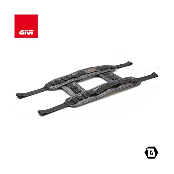 GIVI CRM105は、GIVI サイドバッグ CRM102及びCRM106を固定するためのサドルストラップです。CORIUMシリーズのクラシカルなデザインが特徴です。MOLLEシステム（ミリタリースタイルのクイックリリース）が設けられて...