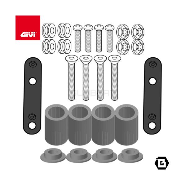 GIVI D2120KITは、GIVI製スクリーン2120DTを装着するためのフィッティングキットです。下記の車両に装着するために使用します。【適合車種】YAMAHA トリシティ 155 (14-24年モデル)YAMAHA トリシティ 12...