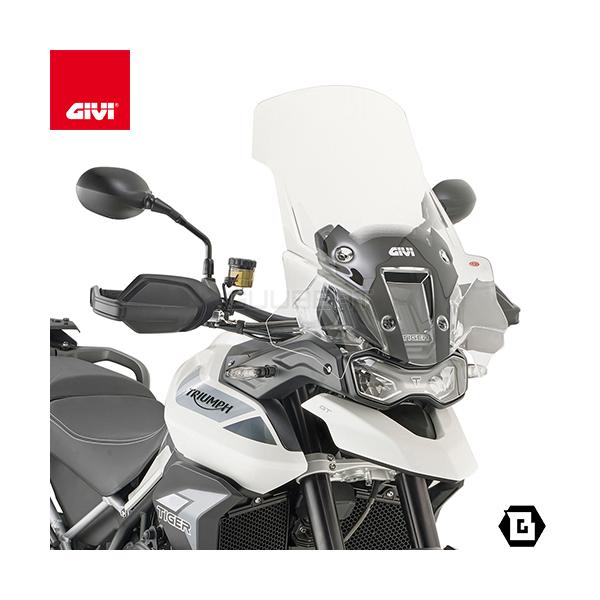 GIVI D6415STは、車種専用設計のクリアスクリーンです。純正スクリーンと交換して装着することで、より高い防風性能を実現します。純正比で高さがアップしており、走行風の巻き込みを軽減し、長距離ツーリング時の快適性向上に貢献。ウインドプロ...