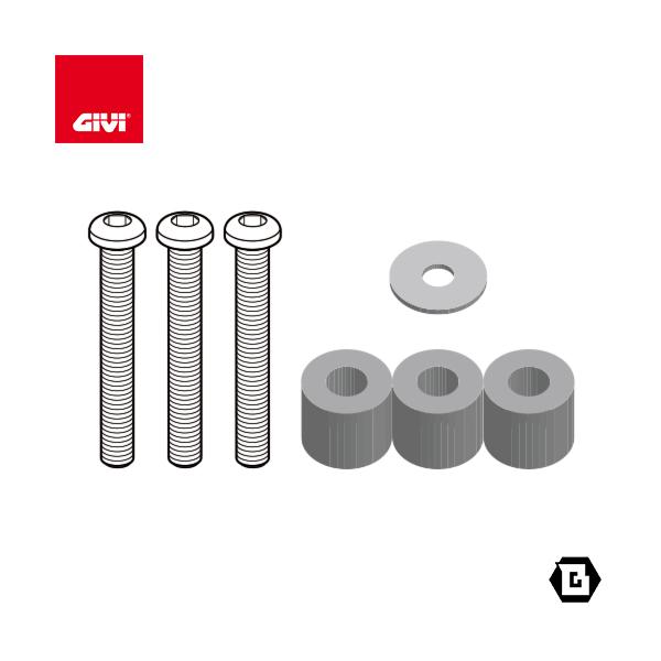 GIVI D6428KITは、GIVI製スクリーンD6421STを装着するためのフィッティングキットです。下記の車両に装着するために使用します。【適合車種】TRIUMPH タイガースポーツ 800 (25年モデル)【適合スクリーン】D6421ST