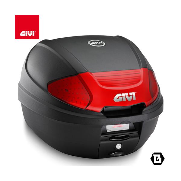 GIVI E300N2Bは、30L容量のMONOLOCK（モノロック）ケースです。丸みを帯びた外観と、リフレクターを備えたシンプルなデザインが特徴です。容量は30L容量を確保し、ヘルメット1個を収納することができます。■商品情報一覧■容量：...