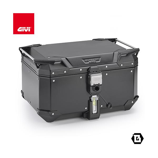 GIVI OBKEV58Bは、58L容量 アルミニウム製 MONOKEYトップケース TREKKER OUTBACK EVO SMARTシリーズです。本ケースは、別売のスマートセキュリティーロックキットと組み合わせる必要があります。ケースは...