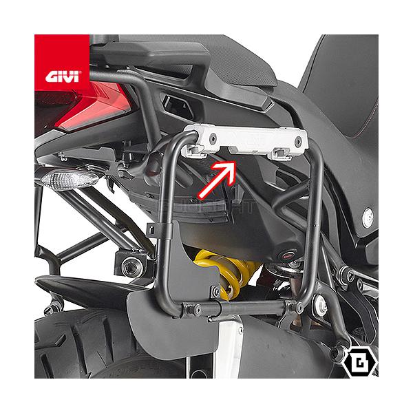 GIVI OFCAMは、PLO_****Nホルダーに装着し、MONOKEY CAM-SIDE トレッカーアウトバックケースを取付可能にするキットです。【適合するサイドケースホルダー】HONDA CB 500 X (19 - 20年モデル)：...