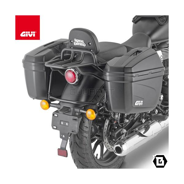 GIVI PL9053は、MONOKEYサイドケースまたはRETRO FITケースを装着するためのサイドケースホルダーです。スチール合金で構成されており、耐久性のあるホルダーです。【適合車種】ROYAL ENFIELD メテオ 350 (2...