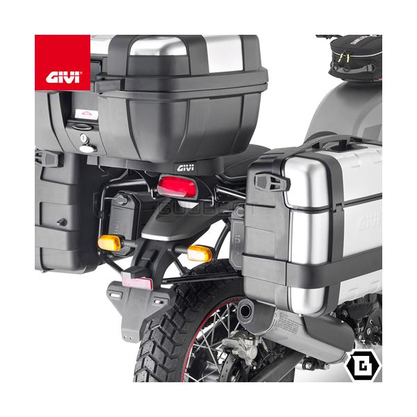 GIVI PL9055は、MONOKEYサイドケースを装着するためのサイドケースホルダーです。スチール合金で構成されており、耐久性のあるホルダーです。【適合車種】ROYAL ENFIELD スクラム 411 (22-24年モデル)※SR90...