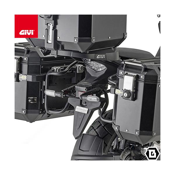 GIVI PLO1171CAMは、TREKKER OUTBACKシリーズ サイドケースを装着するためのMONOKEY CAM-SIDE サイドケースホルダーです。直径18mmの管状スチールのフレームで構成されており、TREKKER OUTB...