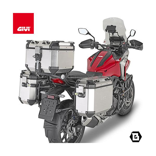 GIVI PLO1192CAMは、TREKKER OUTBACKシリーズ サイドケースを装着するためのMONOKEY CAM-SIDE サイドケースホルダーです。直径18mmの管状スチールのフレームで構成されており、TREKKER OUTB...