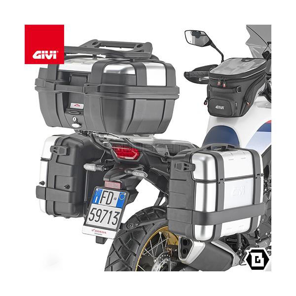 GIVI PLO1201MKは、MONOKEYサイドケースを装着するためのPL ONE-FIT サイドケースホルダーです。直径18mmの管状スチールのフレームで構成されており、MONOKEYサイドケースを装着するための専用パーツ（OFMK）...