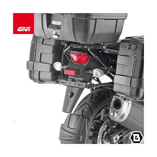 GIVI PLO3118MKは、MONOKEYサイドケースを装着するためのPL ONE-FIT サイドケースホルダーです。直径18mmの管状スチールのフレームで構成されており、MONOKEYサイドケースを装着するための専用パーツ（OFMK）...