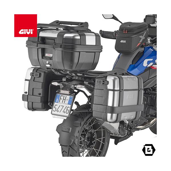 GIVI PLO5143MKは、MONOKEYサイドケースを装着するためのPL ONE-FIT サイドケースホルダーです。直径18mmの管状スチールのフレームで構成されており、MONOKEYサイドケースを装着するための専用パーツ（OFMK）...