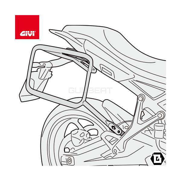 GIVI PLO6421CAMは、TREKKER OUTBACKシリーズ サイドケースを装着するためのMONOKEY CAM-SIDE サイドケースホルダーです。直径18mmの管状スチールのフレームで構成されており、TREKKER OUTB...