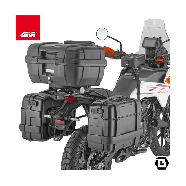 GIVI PLO7718MKは、MONOKEYサイドケースおよび各種サイドバッグに対応した、車種専用PL ONE-FITサイドケースホルダーです。直径18mmのスチールパイプを採用しており、高い耐久性と安定した積載性能を実現。アドベンチャー...