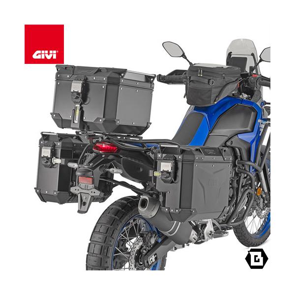 GIVI PLOS2174CAMは、TREKKER OUTBACKシリーズ サイドケースを装着するためのMONOKEY CAM-SIDE サイドケースホルダーです。直径18mmの管状スチールのフレームで構成されており、TREKKER OUT...