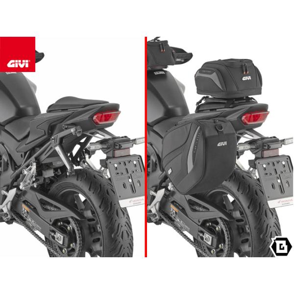 GIVI STL1200は、「STEALTH SYSTEM（ステルスシステム）」を採用した、サイドバッグホルダー（左側用）です。ガラス繊維強化テクノポリマーとスチールを組み合わせたハイブリッド構造により、高い強度・軽量性・耐久性を実現。車体...