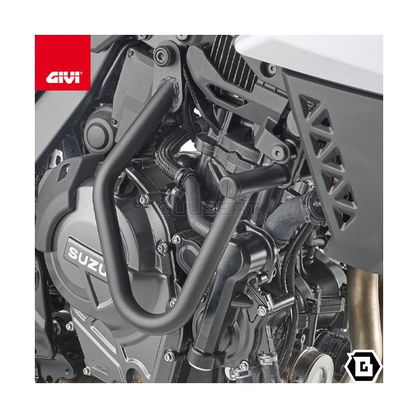 GIVI TN3126は、車種専用のエンジンガードです。スチール製の25mm径のパイプを採用し、質実剛健なデザインが特徴です。衝撃性に優れ、万が一の転倒による足の挟み込み防止や、障害物への衝突から車体を保護します。機能性の向上・スタイルアッ...