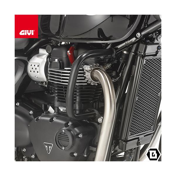 GIVI TN6410は、車種専用設計のエンジンガード（フロントサイドパイプ）です。25mm径のスチールパイプを採用し、優れた強度と耐久性を確保。万が一の転倒時に車体へのダメージを軽減するとともに、エンジン周辺をしっかり保護します。スライダ...