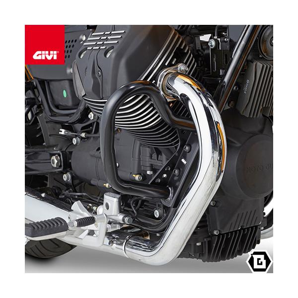GIVI TN8202は、車種専用のエンジンガードです。スチール製の25mm径のパイプを採用し、質実剛健なデザインが特徴です。衝撃性に優れ、万が一の転倒による足の挟み込み防止や、障害物への衝突から車体を保護します。機能性の向上・スタイルアッ...