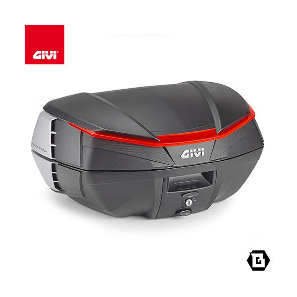 GIVI V49Nは、V49 AIR シリーズ 49L容量のMONOKEYトップケースです。V49シリーズは、V47シリーズをベースとして、空力の最適化と容量を拡大したモデルです。ケースサイドには、走行中の気流を最適化するウインドフローシス...