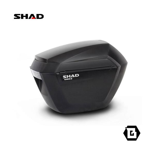 Case with capacity for one full face helmet and accessories. The SH34 is a compact and practical top case, made with hig...
