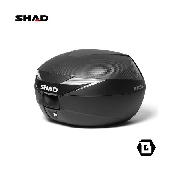 Case with capacity for two full face helmets. The SH46 is a very robust top case, made with high-quality reinforced poly...
