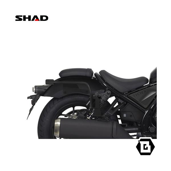 For US model only if provided with passenger footpegs.Specific attachments to mount SHAD side cases on the bike.One of S...