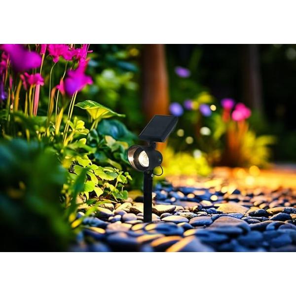 ★【Smart Lighting】晴天、曇天、雨天や季節による日射量の違いに順応し、明るさや点灯時間、色などを自動制御して、朝まで最適な点灯を行う (型番：GW-SP305/WW 2P)【仕様】明るさ：30ルーメン、点灯色：電球色、高性能単...