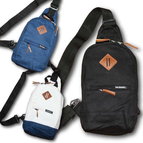 BALIBARREL ボディーバッグ ミニショルダー■SIZE:S　横幅160mm×高270mm×奥行90mm■color:ホワイト，ネイビー，ブラック■素材：綿100% キャンパス地 帆布