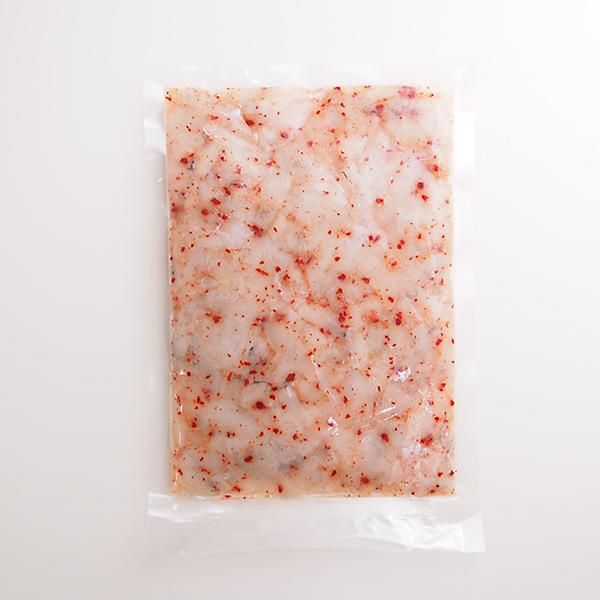 【内容(量)】ふぐ馬関造り（ふぐの塩辛）300g 【原材料(産地)】ふぐ（国産）、塩辛のたれ（米発酵調味料、アミノ酸液、食塩、酵母エキス）、食塩、唐辛子／ソルビット、アルコール、増粘剤（キサンタンガム）、調味料（アミノ酸等）【賞味期限】冷凍...