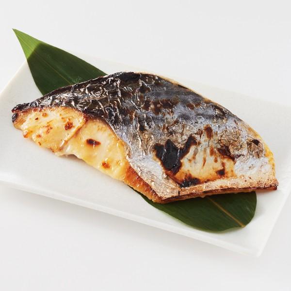 【内容(量)】本さわら漬け魚(西京漬け) 1枚（120g）【原材料(産地)】本さわら（韓国）、白味噌、糖類（砂糖・ぶどう糖）、煮干、米発酵調味料、澱粉、食塩、豚ゼラチン、香辛料、デキストリン、風味原料/酒精、ソルビトール、加工澱粉、調味料（...