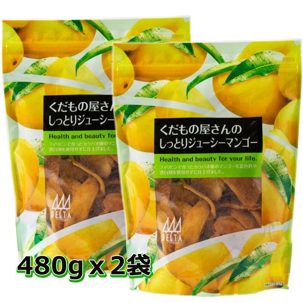 フィリピン産内容量：480gx2カラバオ種しっとりジューシー保存料、漂白剤不使用シリアルやヨーグルトと一緒に甘みの強いフィリピン産ジューシードライマンゴー