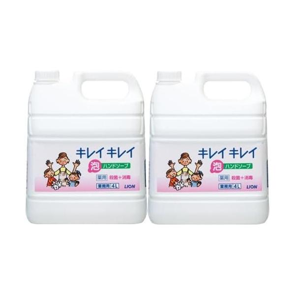 ・内容：４Ｌボトルを２個と専用の泡容器７００ｍＬサイズ（中身は入っていません。）をセットにしてお届けいたします。・香り：手にニオイが残りにくいシトラスフルーティの香り・特長：泡で出て来るのでサッと手指全体に広がり、しっかり洗浄でき、すすぎの...