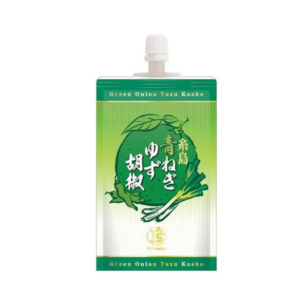 ■特徴・ゆず胡椒に贅沢なほどの糸島産青ねぎを加えることにより青ねぎ風味豊かなゆず胡椒が完成しました。・肉や魚料理、揚げ物にそのままかければ青ねぎの風味とゆず胡椒の辛さが料理の味を引き立てます。・料理の隠し味としてもお使いください。■名称：ね...