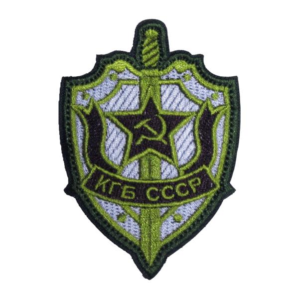 ◇素材:ポリエステル◇サイズ：縦8.8cm 横6cm◇生産国：中国◇裏面マジックテープでベルクロ部分に装着できます。◇ベルクロメス側付属します。◇商品名：ベルクロワッペン ミリタリー CCCP ソ連 緑