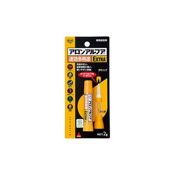 [管理番号]38770[NET（個装）]2g（ブリスターパック）[用途]金属・ゴム・プラスチック・軟質塩化ビニル・木材・陶磁器の接着。[品番]＃04612[サイズ]個装：H17.5×W5.8×D2.0cm本体：H9.3×W2.0×D2.0c...