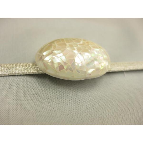 ■螺鈿(シェル)細工のお洒落な帯留■★色-白★三分紐は価格には含まれません★サイズ4ｃｍ×3ｃｍ・厚み約1ｃｍ　　■■■■■■■■■発送方法■■■■■■■■■　　　　　　　　クロネコゆうパケット