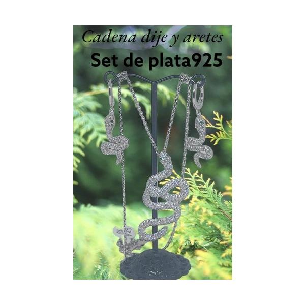 De Serpiente/クレブラを設定します。デ プラタ925 Set De Serpiente/culebra. De Plata925