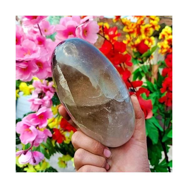 大型135mm天然スモーキークォーツストーンヒーリング形而上学的瞑想リンガム Large 135MM Natural Smoky Quartz Stone Healing Metaphysical Meditation Lingam