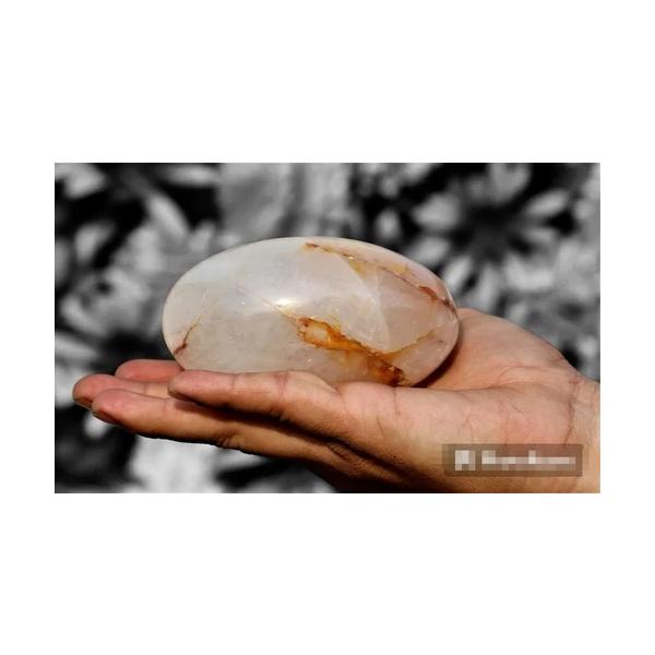小さな100MM天然ホワイトアゼツライトヒーリングエネルギーストーンメタフィジカルリンガム Small 100MM Natural White Azeztulite Healing Energy Stone Metaphysical Lingam
