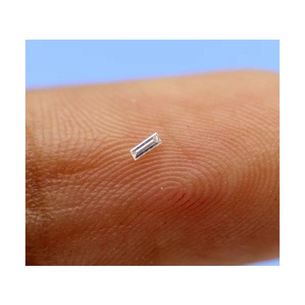 0.058カラット 天然ダイヤモンド スモールセッティングストーン ルースバゲット 3x1 mm H/VVS1 クラリティ 0.058Ct Natural Diamond Small Setting Stone Loose Baguette...