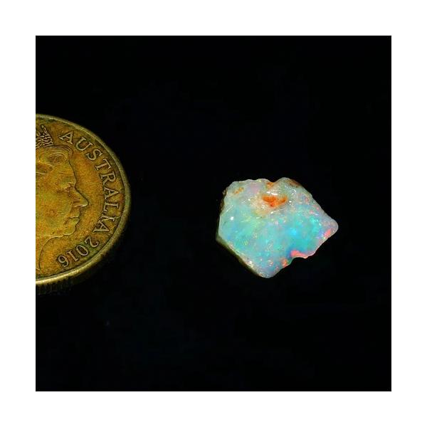 天然オーストラリア産宝石品質クーバーペディ産ファイアーオパール 3.9カラット #452 Natural Australian Gem Quality Coober Peddy Fire Opal Gemstone 3.9 Cts #452