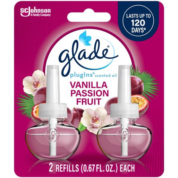 ■ 商品説明Glade PlugIns Scented Oil Refillコンセント式液体芳香剤の詰め替え用リフィルですバニラ パッション フルーツの香りはパッションフルーツの爽やかさとバニラの甘さがブレンドされた、陽気で心地よいフレグラ...