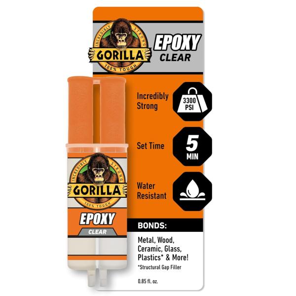 ■ 商品説明Gorilla Epoxy（ゴリラ エポキシ）は、2液を混合して使用する高強度エポキシ接着剤です。金属や木材、陶器、ガラスなど幅広い素材に対応し、DIYや補修作業に適しています。■ 主な特徴・2液混合タイプのエポキシ接着剤・速乾...
